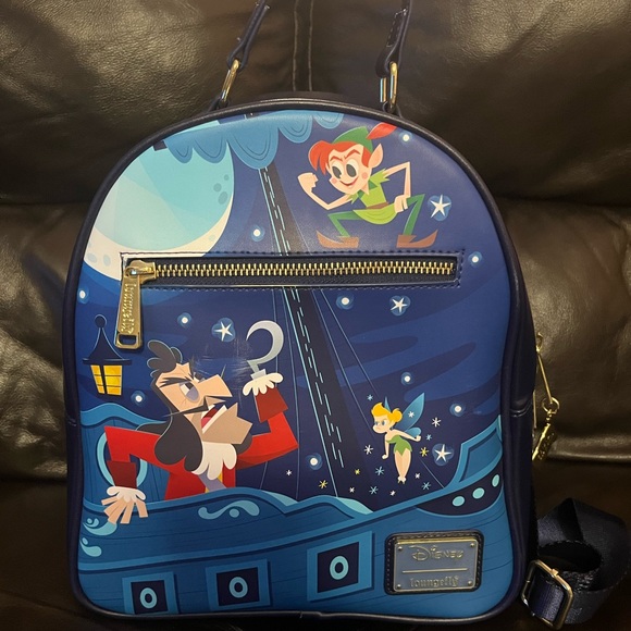 Loungefly | Bags | Loungefly Peter Pan Navy Blue Backpack | Poshmark